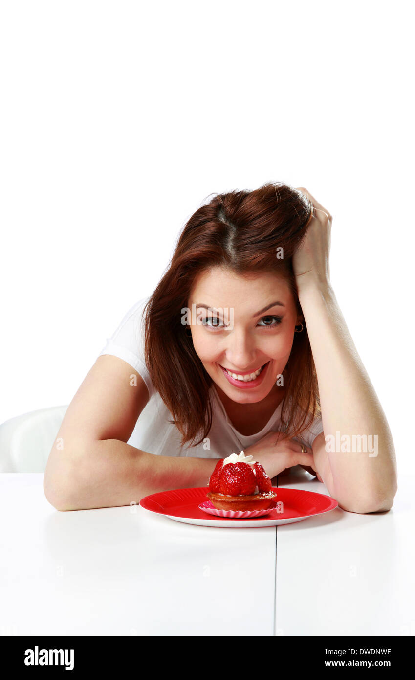 Woman birthday cake table hi-res stock photography and images - Alamy