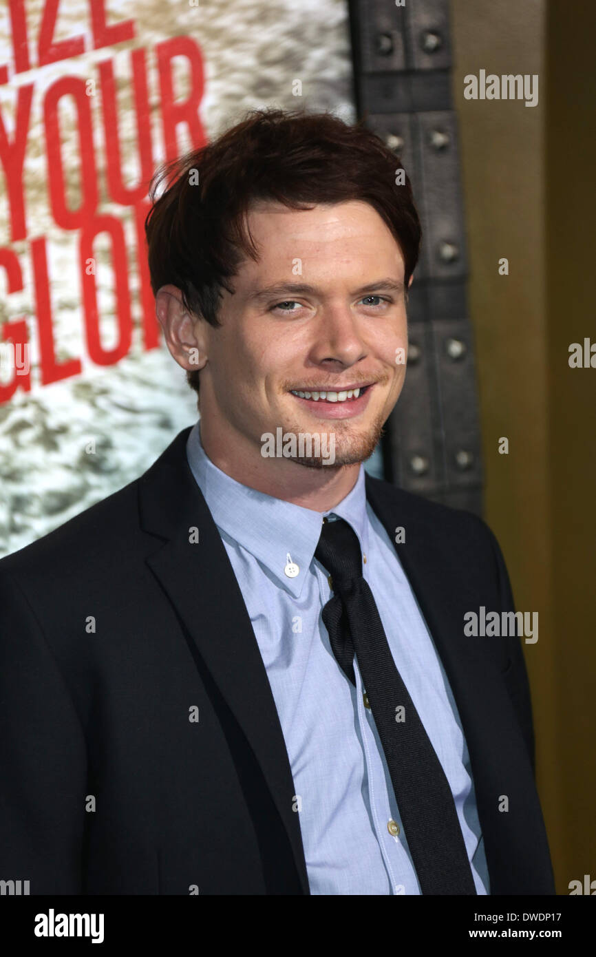 Actor Jack O'Connell attends the premiere of 300: Rise Of An Empire at ...
