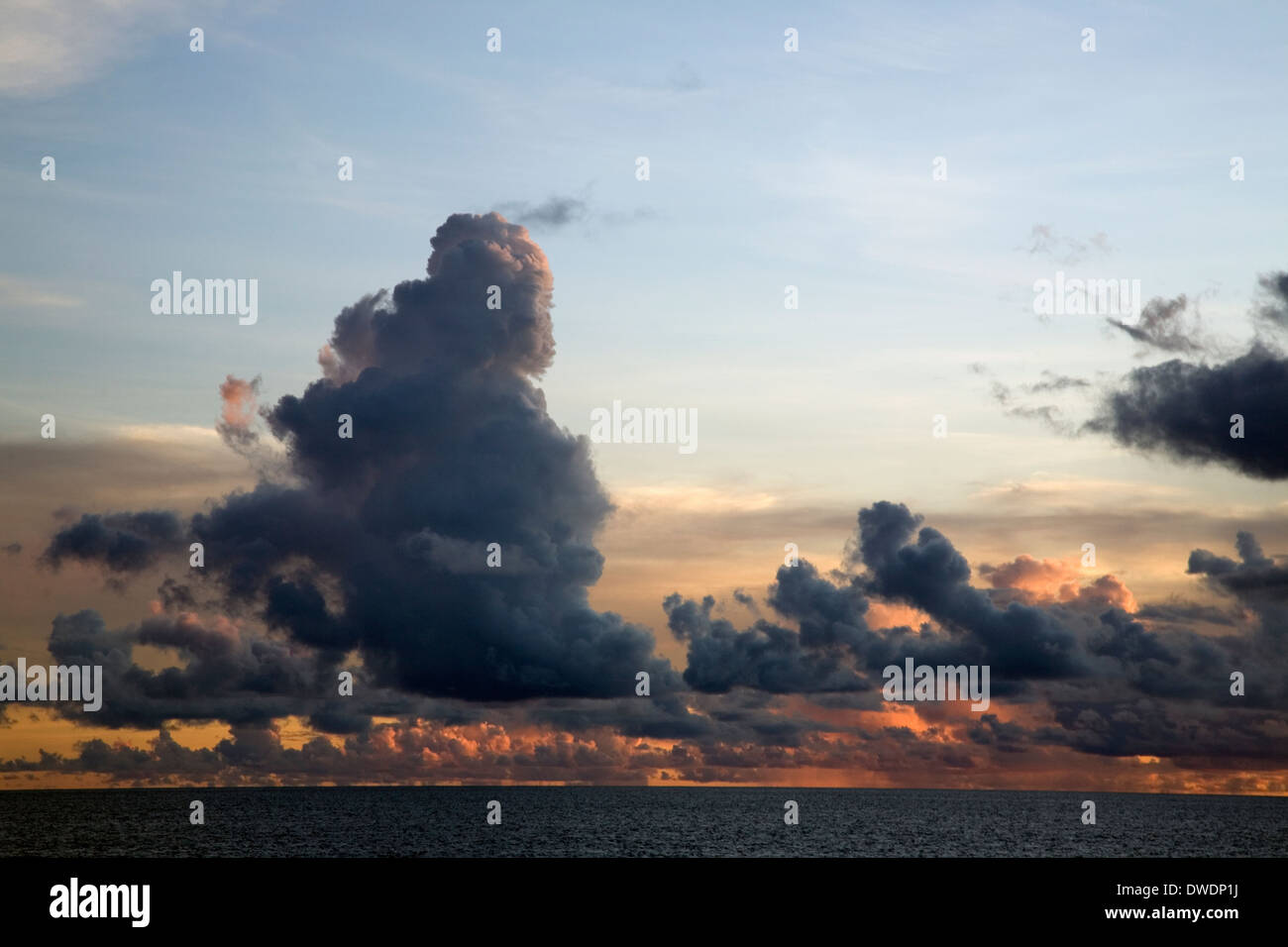 A South Pacific sunset, Solomon Islands Stock Photo - Alamy