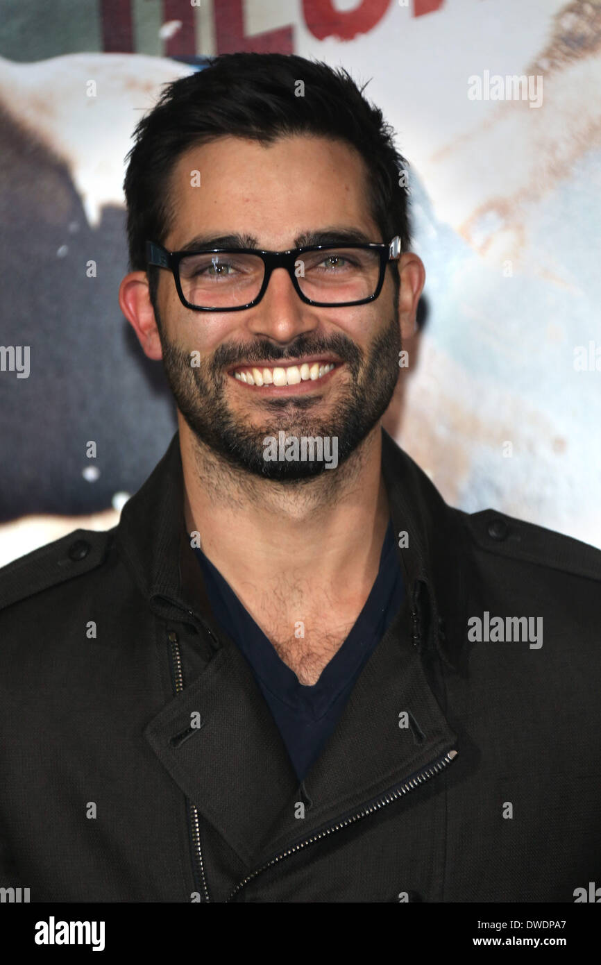 Actor Tyler Hoechlin attends the premiere of 300: Rise Of An Empire at ...