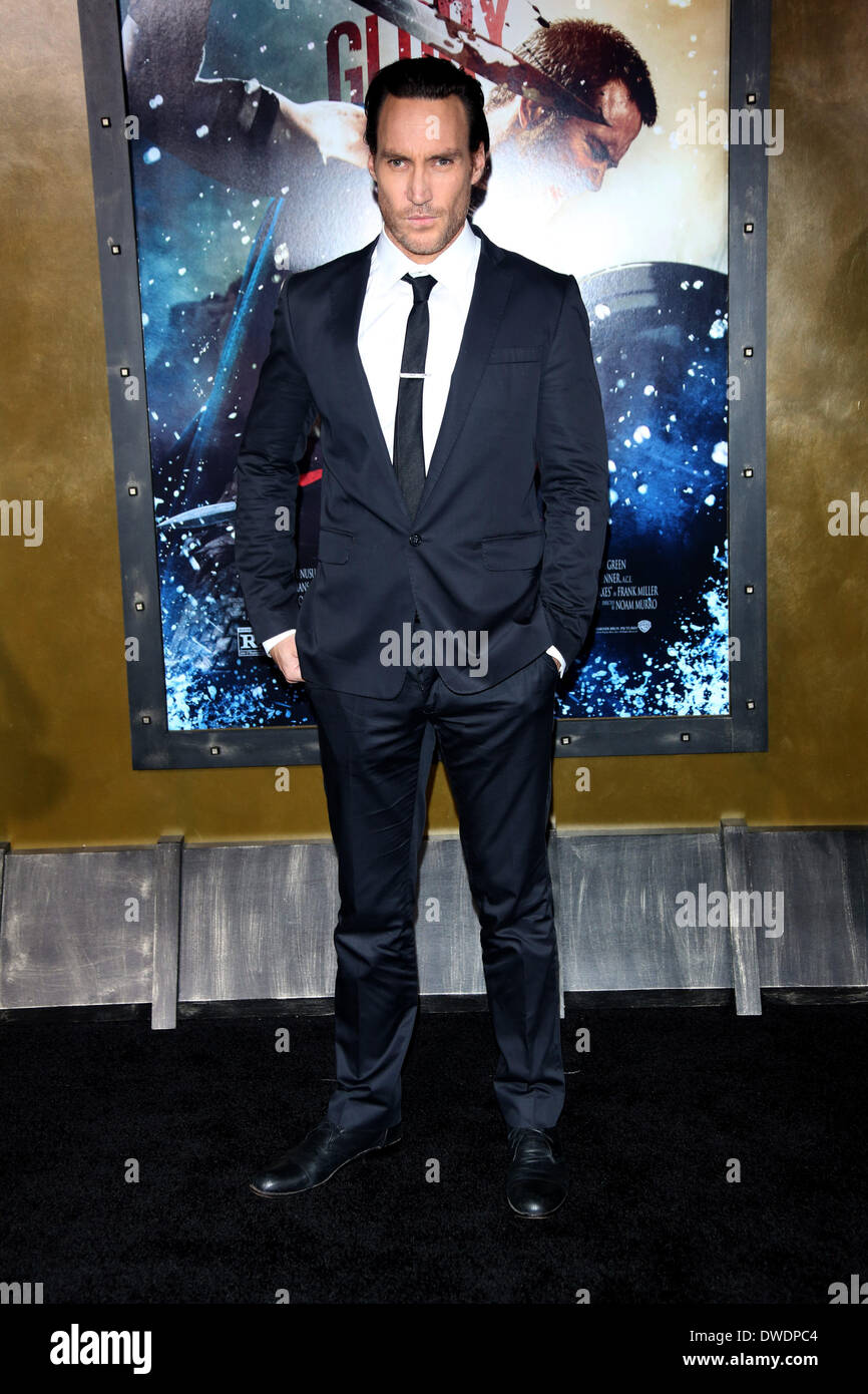 Actor Callan Mulvey attends the premiere of 300: Rise Of An Empire at ...