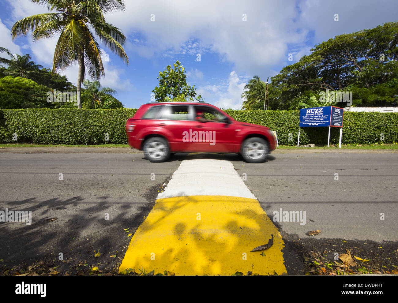 Caribbean road sign hi-res stock photography and images - Alamy
