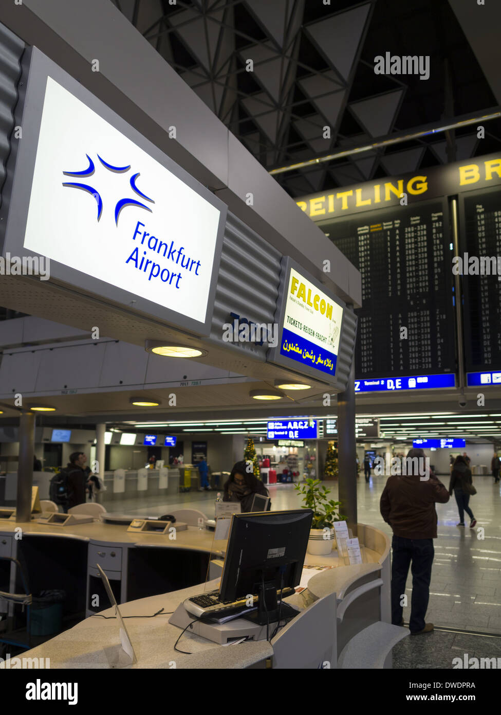 Information counter airport terminal hi-res stock photography and ...