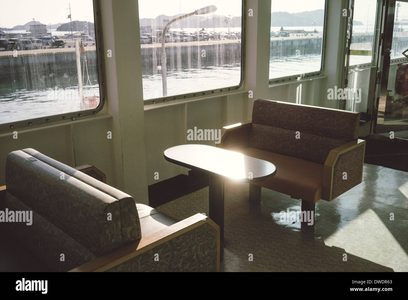 Japan, interior of a ferry Stock Photo - Alamy