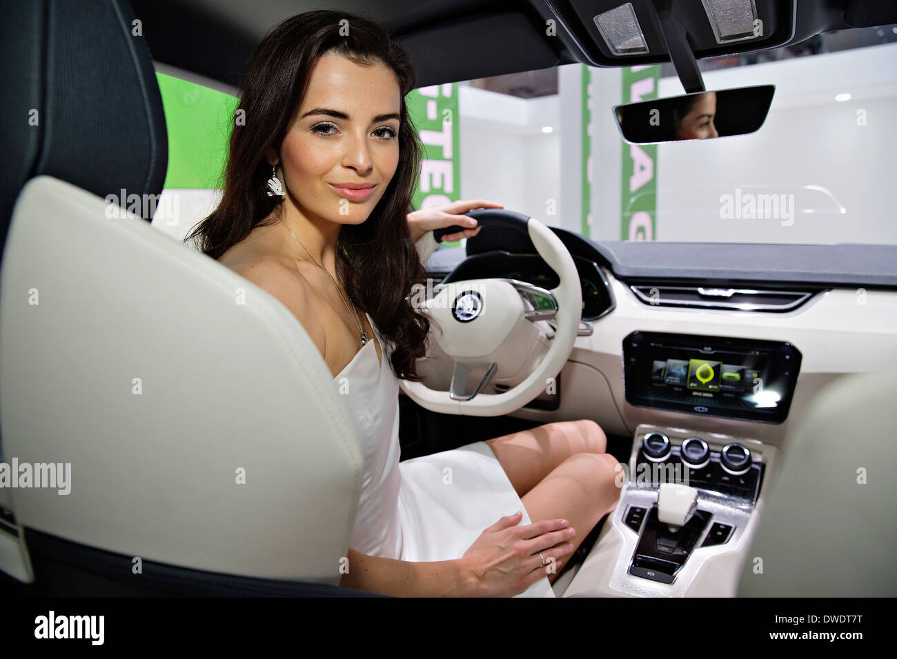 Skoda Vision C, interior, model Stock Photo - Alamy