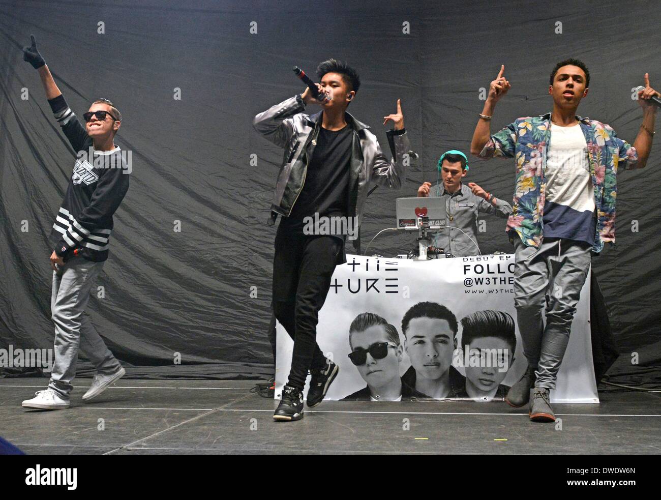 New York, NY, USA. 5th Mar, 2014. W3 The Future, 3siXT aka Alex Chaidez ...