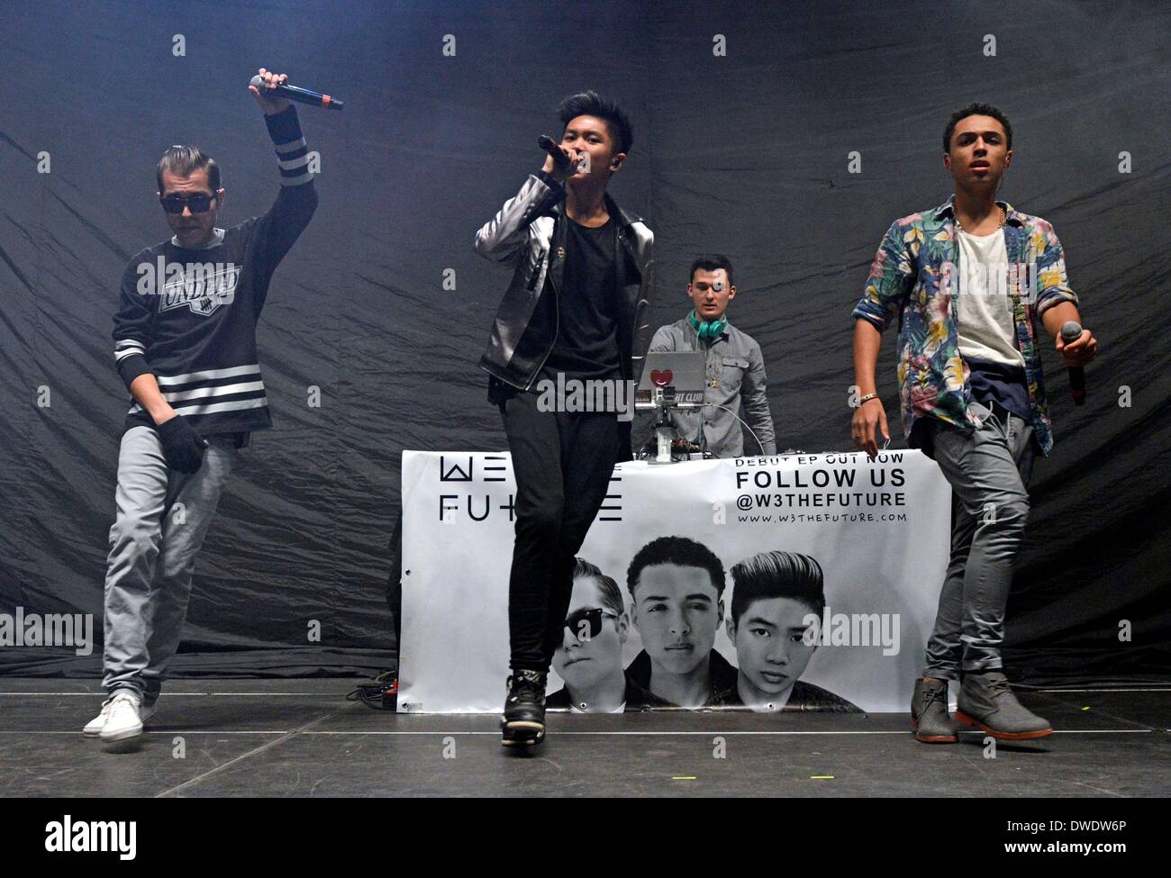 New York, NY, USA. 5th Mar, 2014. W3 The Future, 3siXT aka Alex Chaidez ...