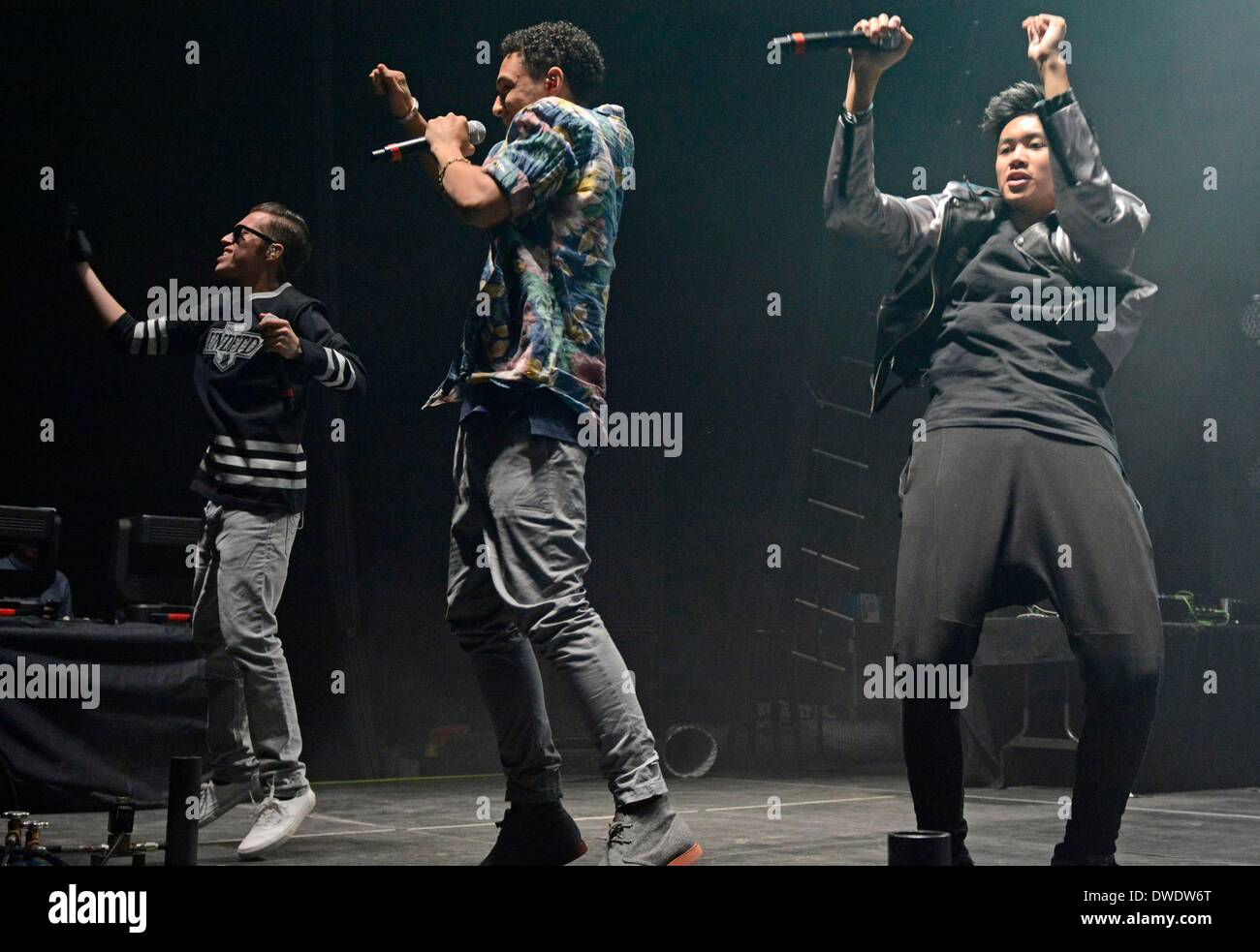 New York, NY, USA. 5th Mar, 2014. W3 The Future, 3siXT aka Alex Chaidez ...