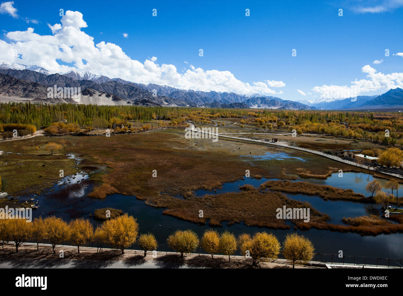 Beautiful scenery, Leh, Ladakh, Jammu and Kashmir, India Stock Photo ...