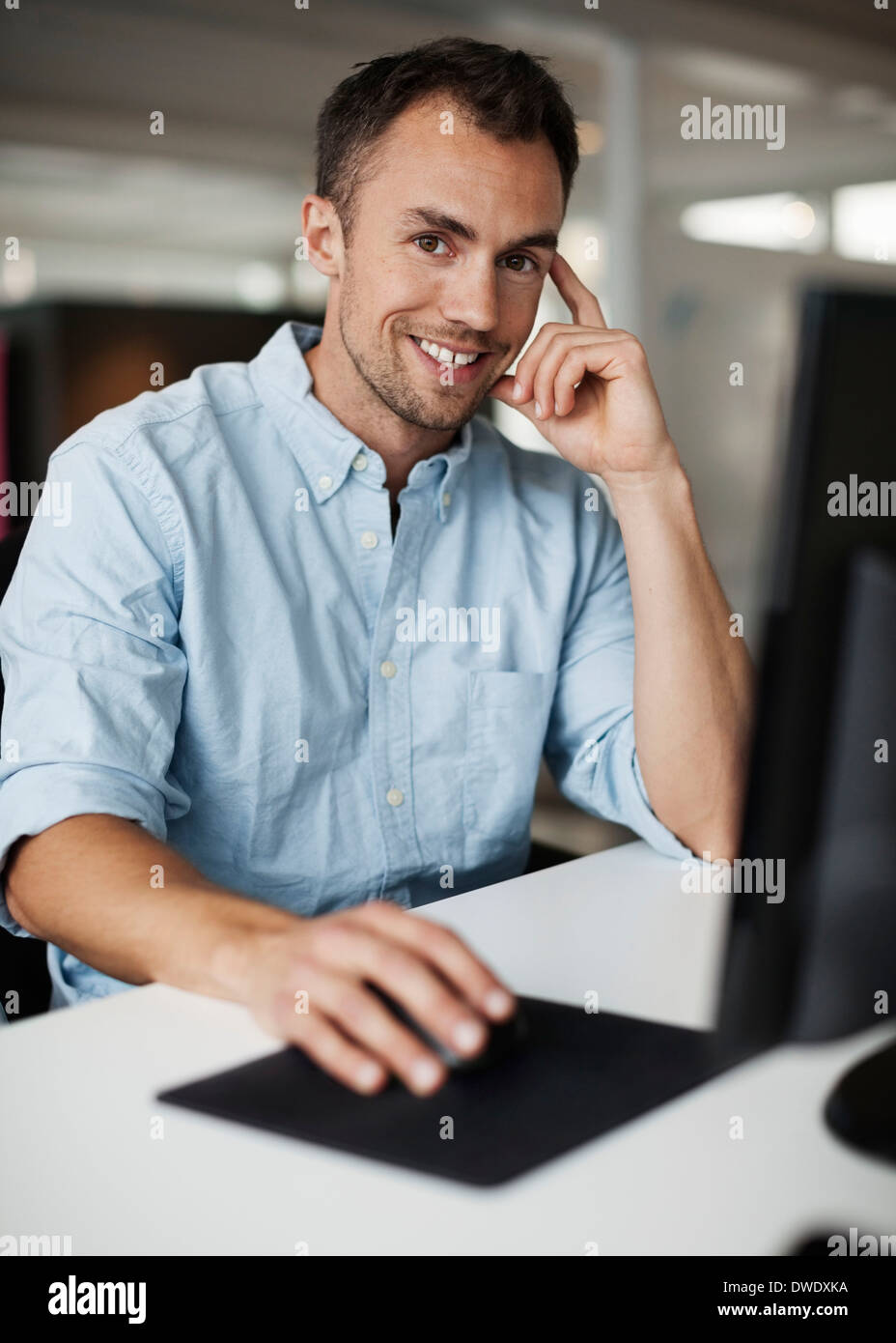 Portrait smiling young businessmen hi-res stock photography and images ...