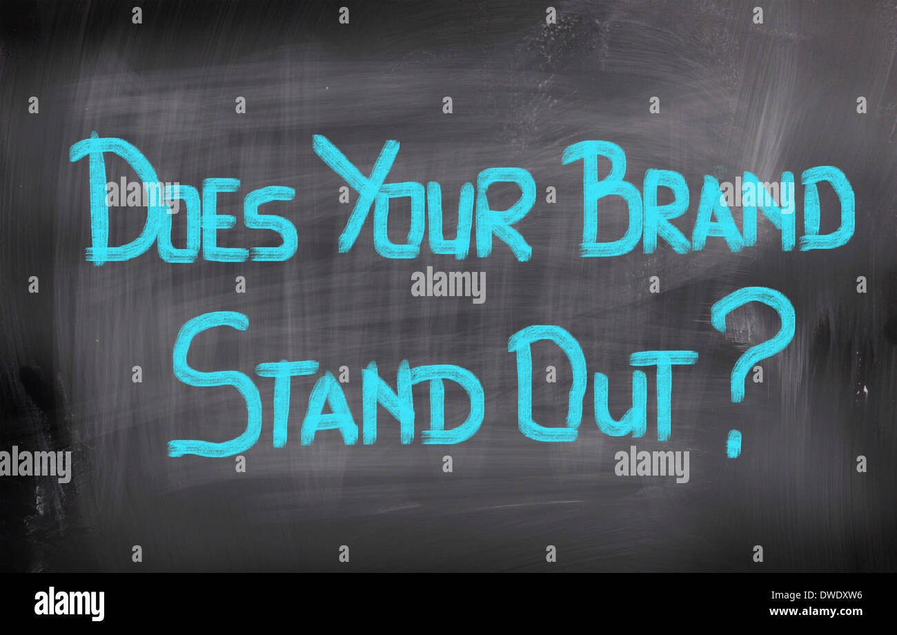 Does Your Brand Stand Out Stock Photo - Alamy