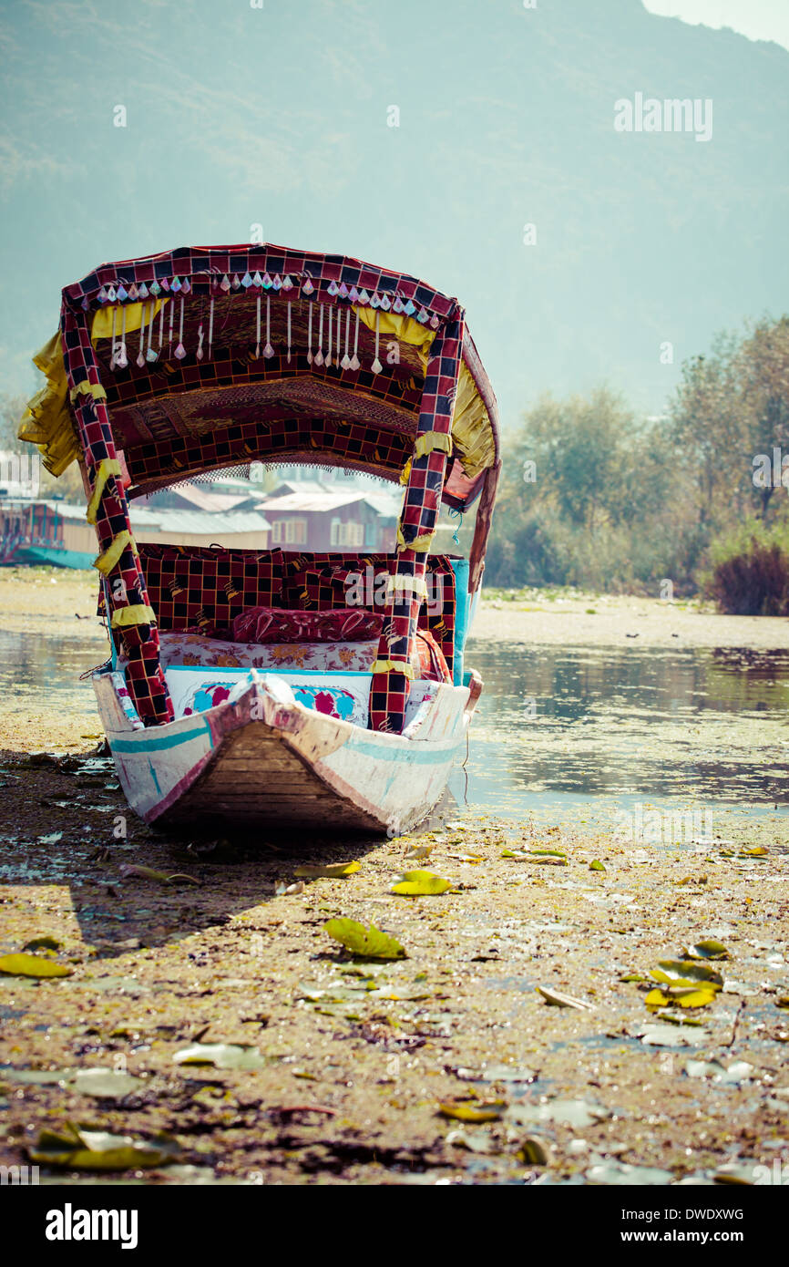 Shikara boat in Dal lake , Kashmir India Stock Photo - Alamy