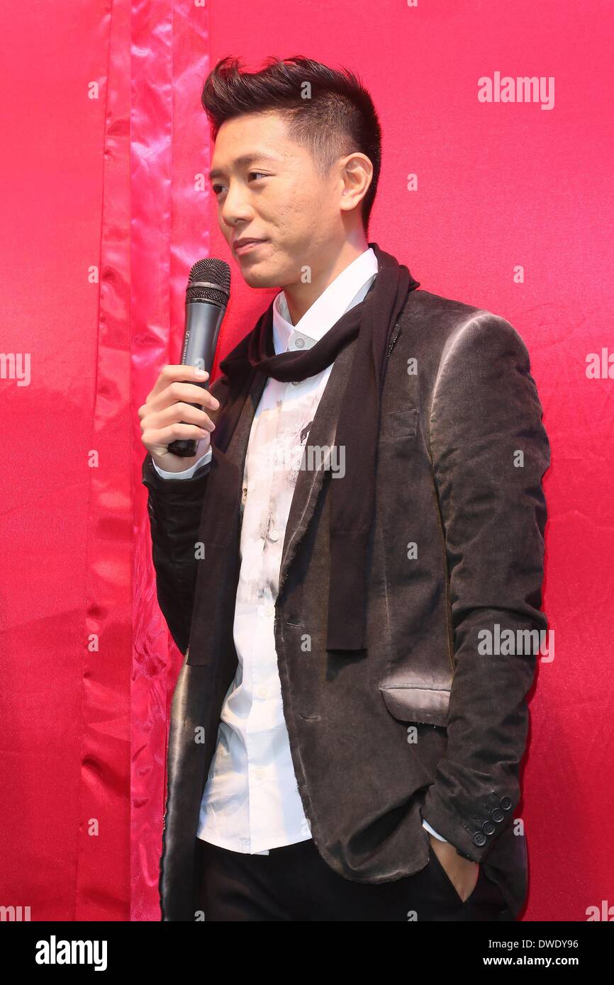Taipei, China. 5th Mar, 2014. Singer William promotes his new album and ...