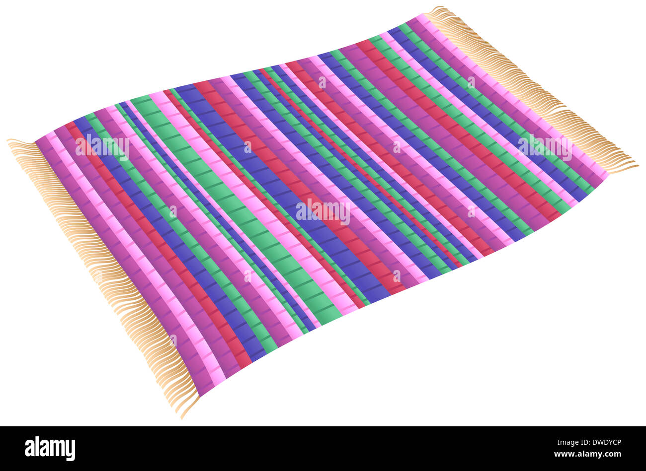 Illustration of a Magic Rag Rug (flying carpet Stock Photo - Alamy