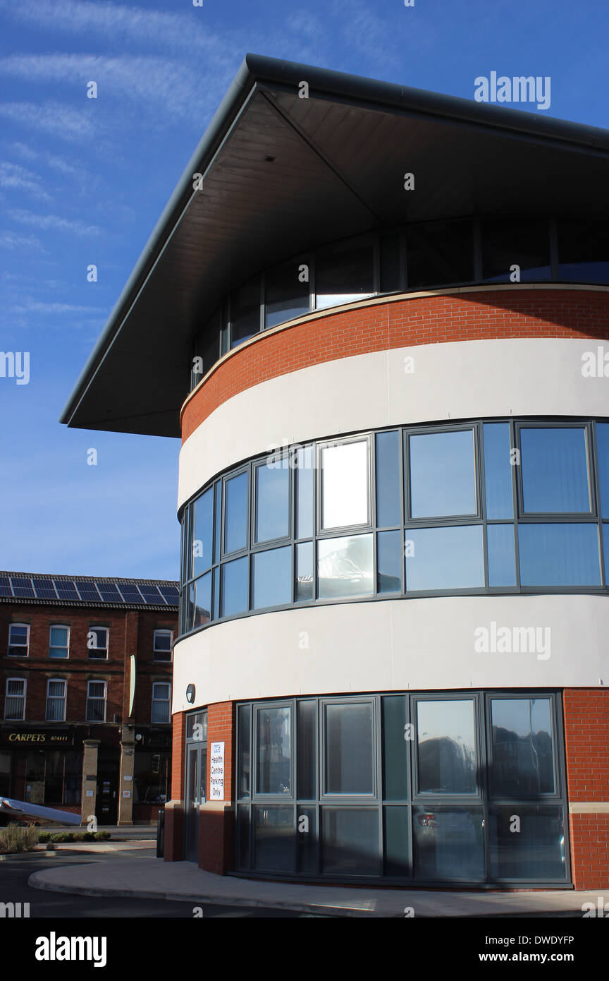 Modern architecture - part of new health centre building, Dock street ...