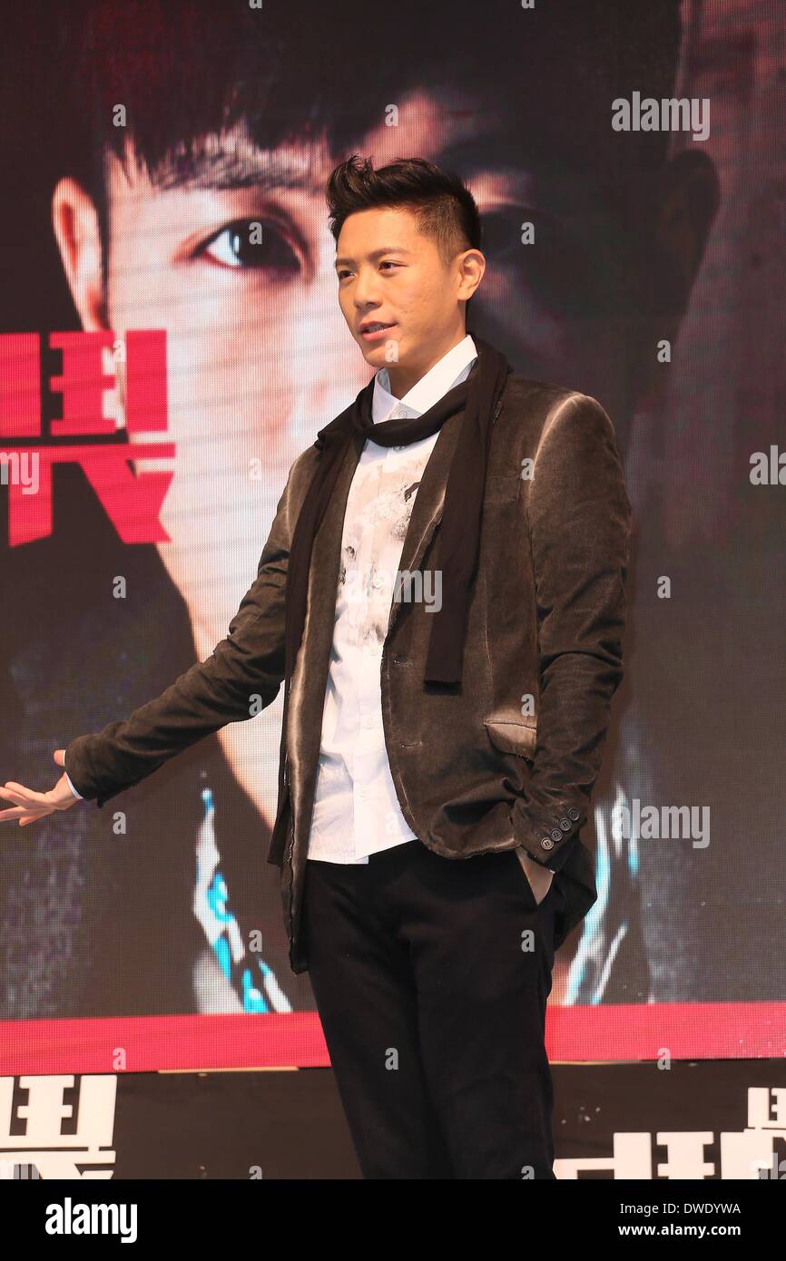Taipei, China. 5th Mar, 2014. Singer William promotes his new album and ...