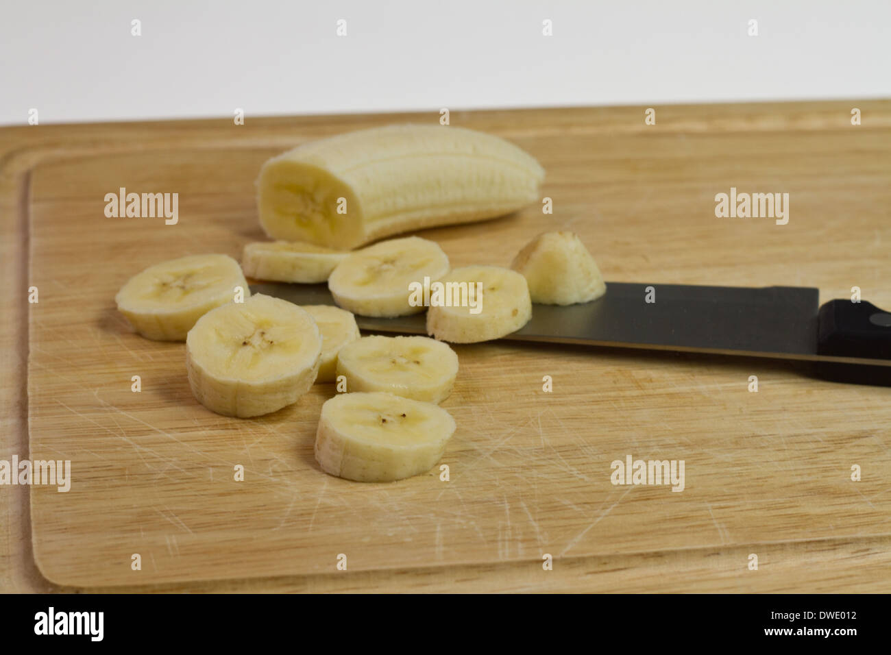 Banana chopping hi-res stock photography and images - Alamy