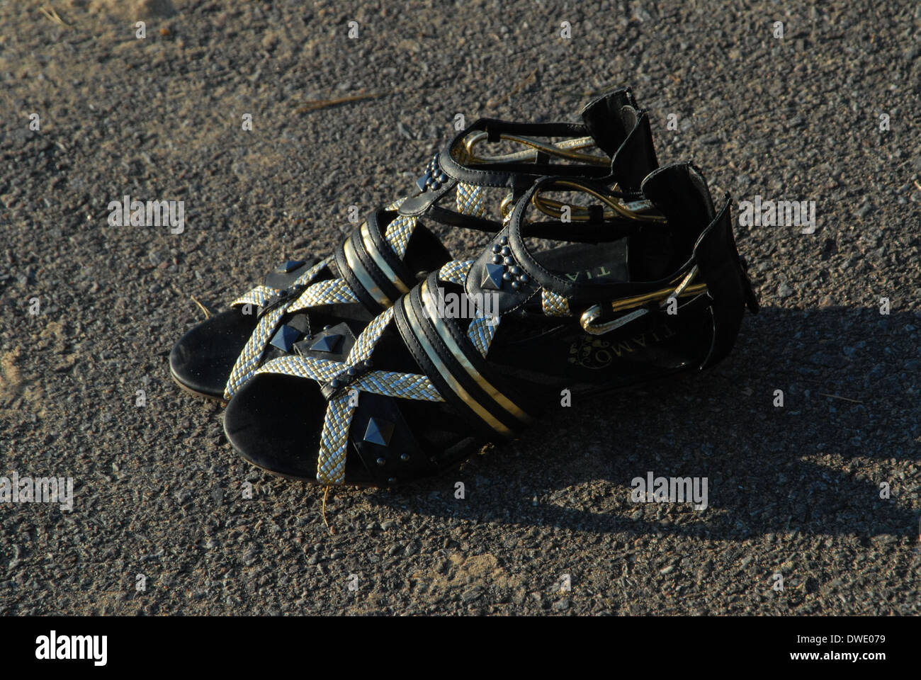 Girl’s shoe abandoned hi-res stock photography and images - Alamy