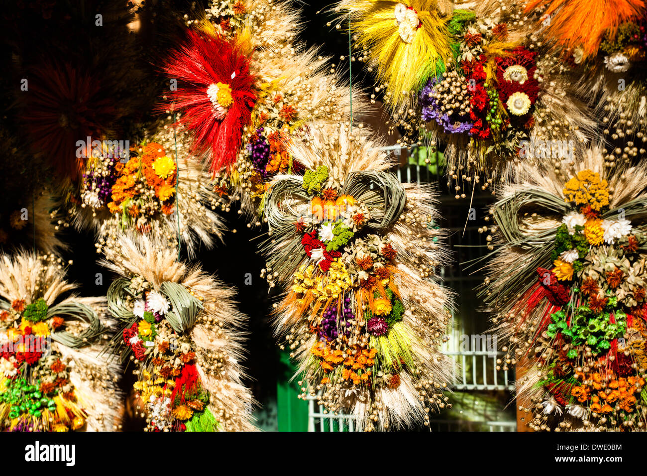 Dry daisy bouquet in Zakopane, Poland Stock Photo - Alamy
