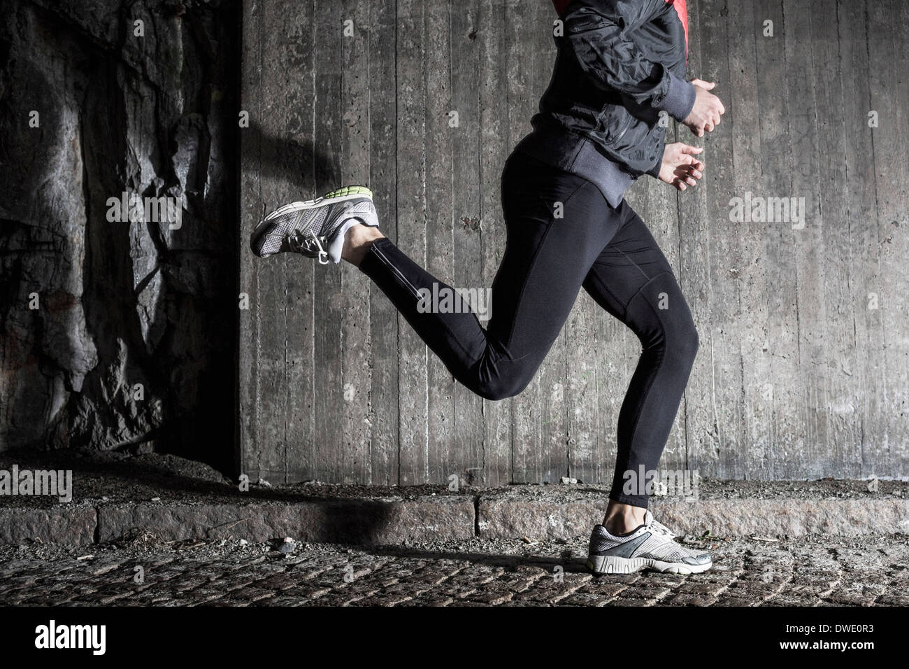 Man Profile Running Full Body High Resolution Stock Photography and ...