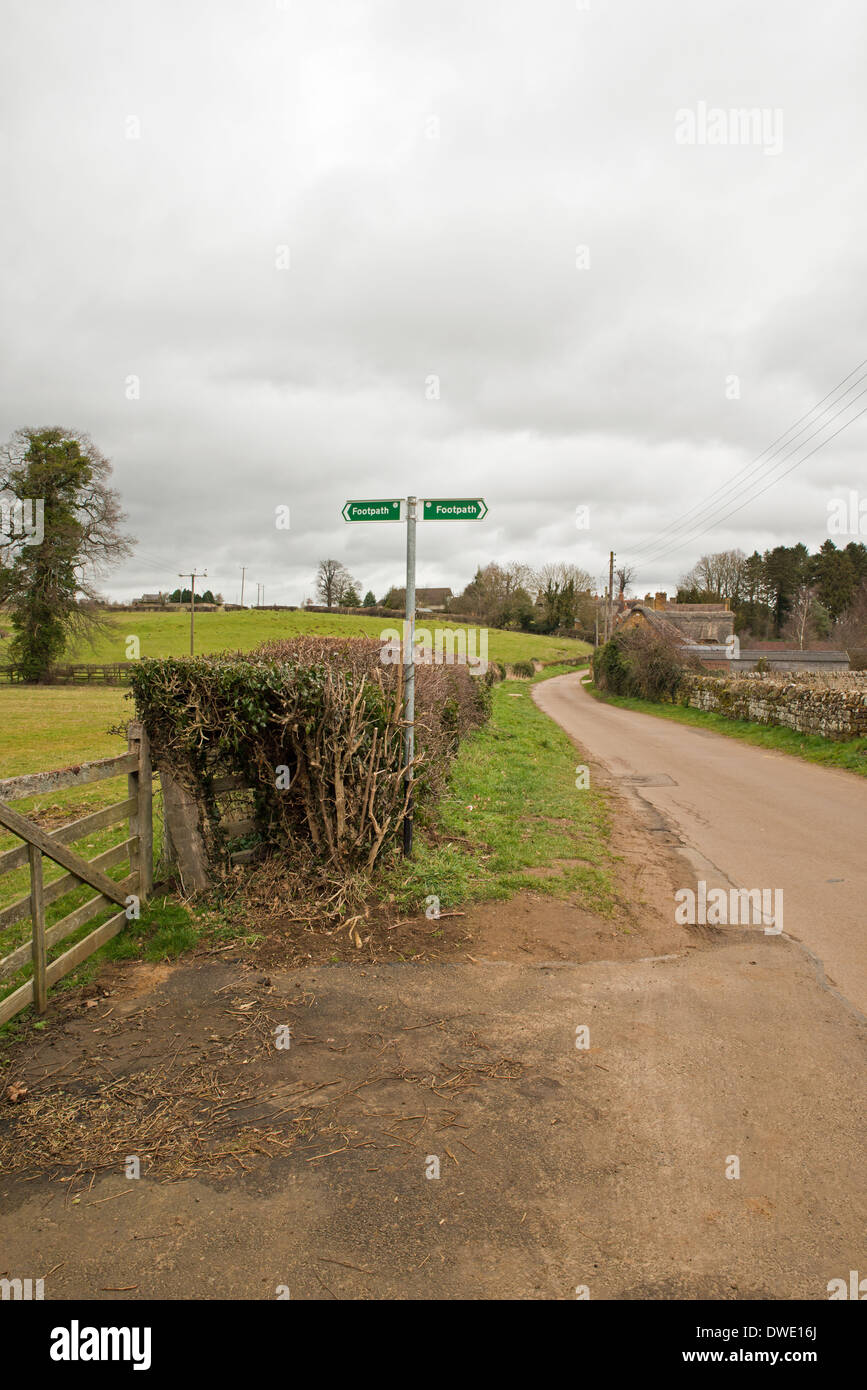 Rural scene in the village of Harlestone Northamptonshire Stock Photo ...