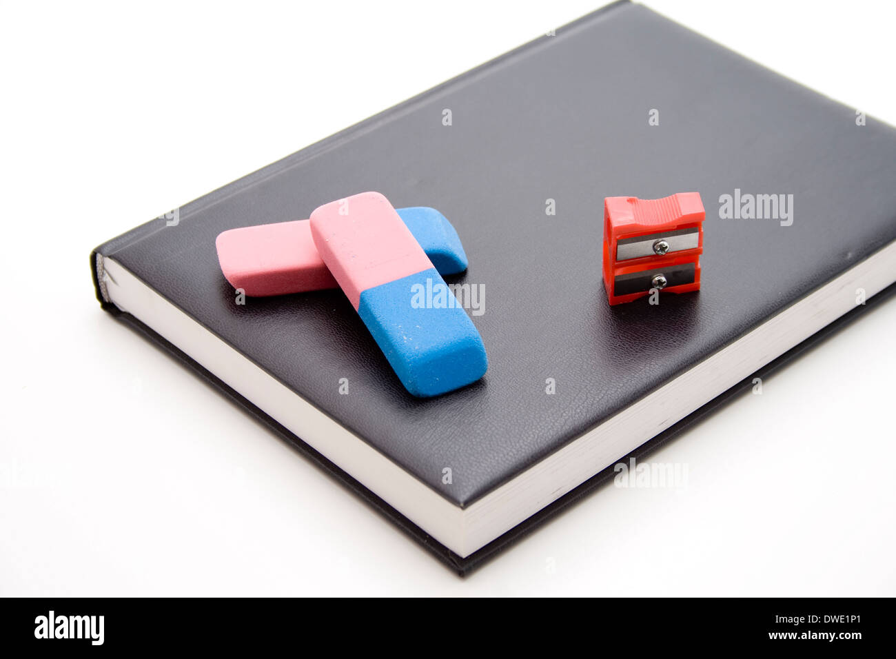 Rubber with sharpener Stock Photo - Alamy