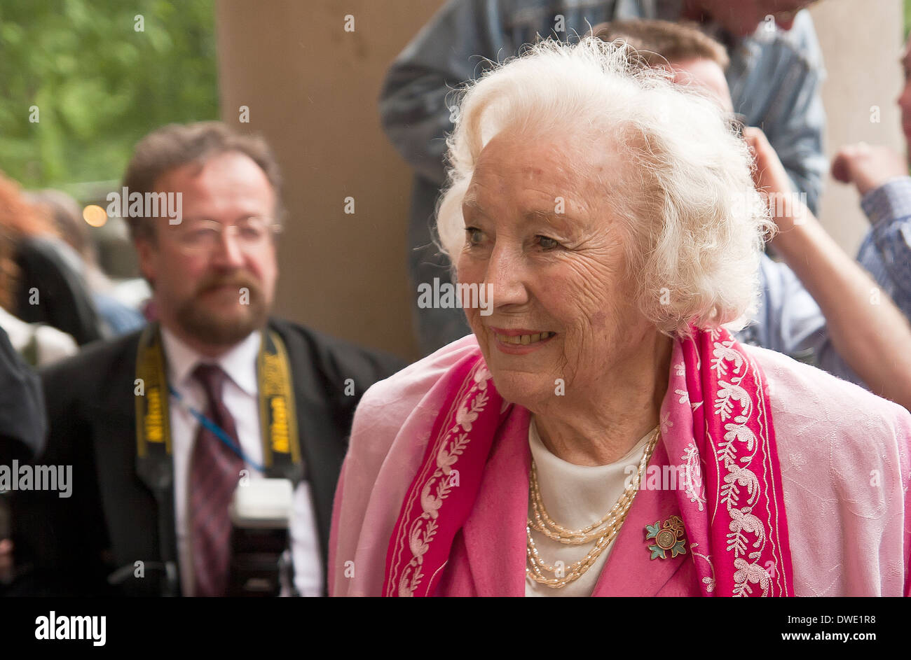 Dame Vera Lynn attending a Dad's Army 40th anniversary celebration in ...