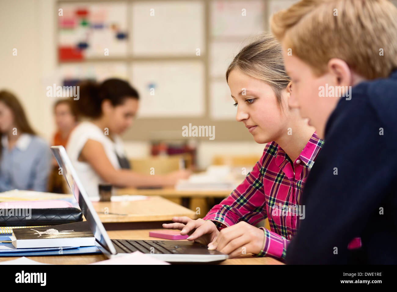 High school classroom hi-res stock photography and images - Alamy
