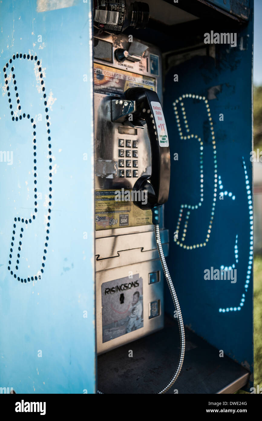 An old U.S. payphone Stock Photo - Alamy