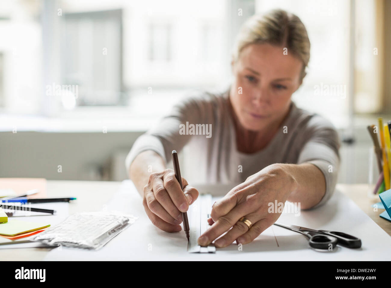 Drawing ruler hi-res stock photography and images - Alamy