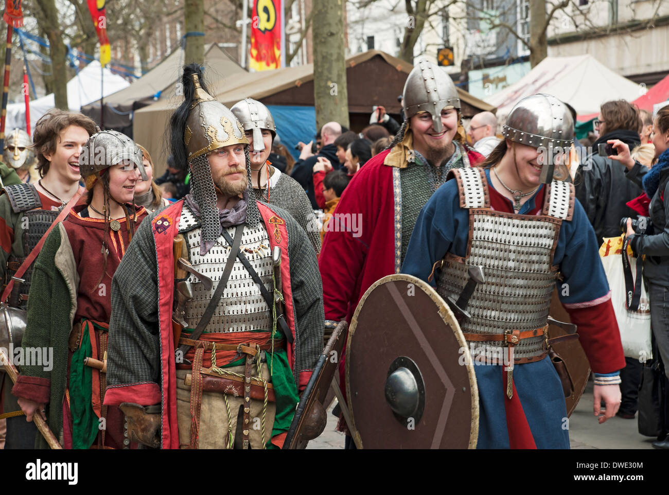 Anglo saxon soldiers marching hi-res stock photography and images - Alamy