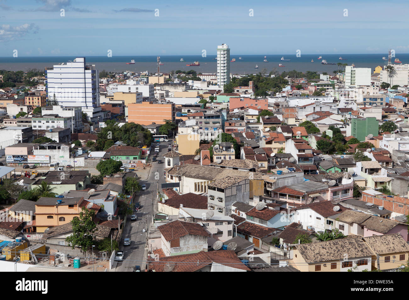 View of Macae. Macae ist a city with a enormous economical importance ...