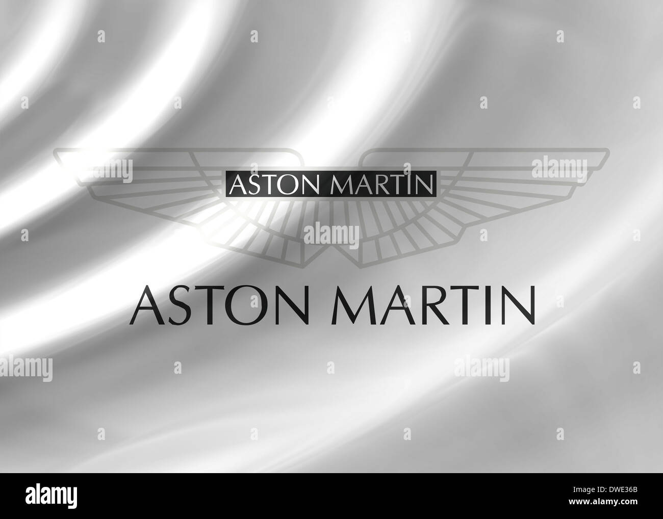 Aston Martin logo symbol icon flag emblem Stock Photo - Alamy