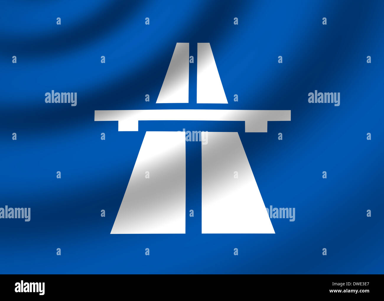 highway Autobahn sign icon symbol logo emblem Stock Photo - Alamy