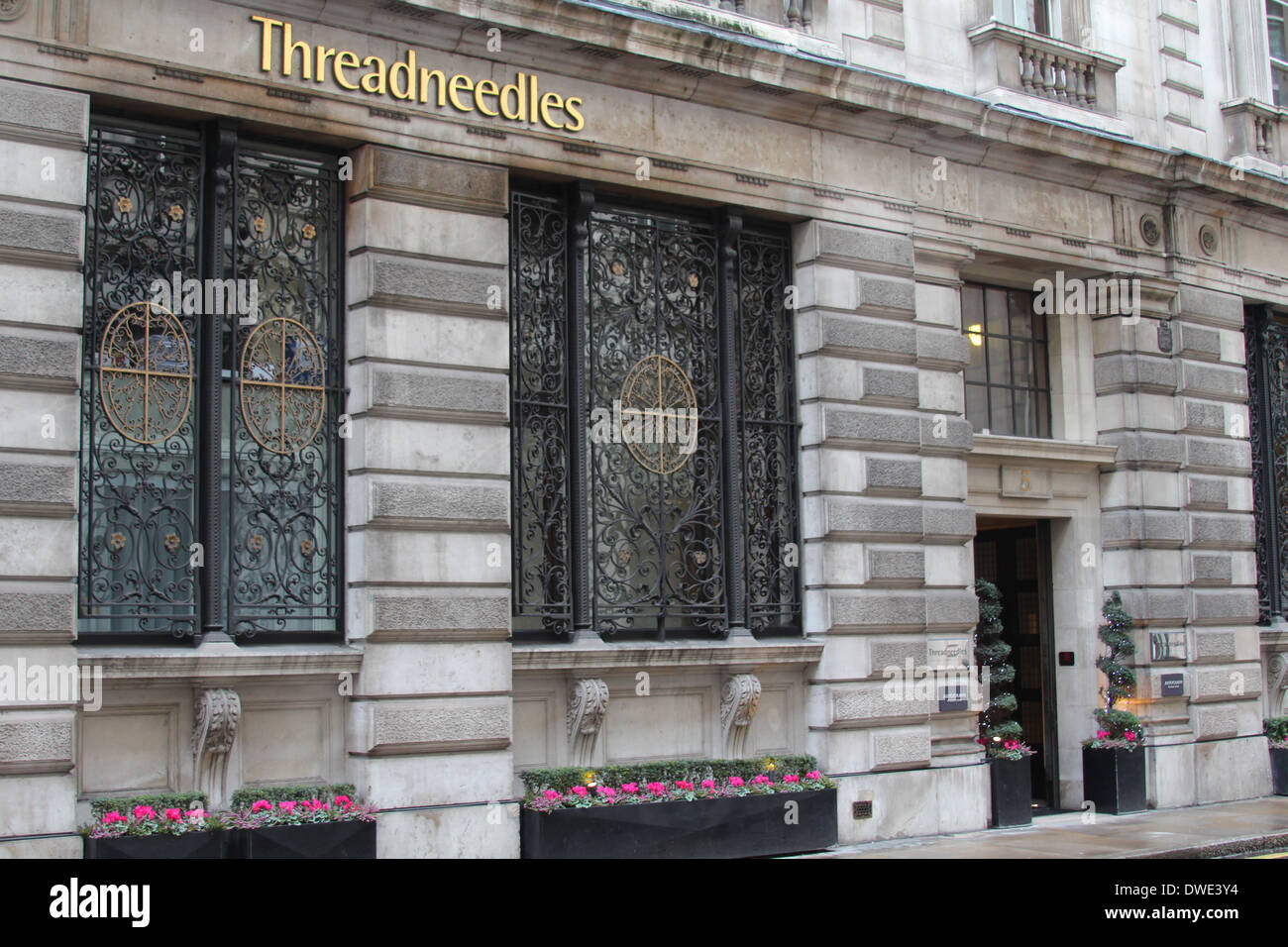 London threadneedles hotel hi-res stock photography and images - Alamy