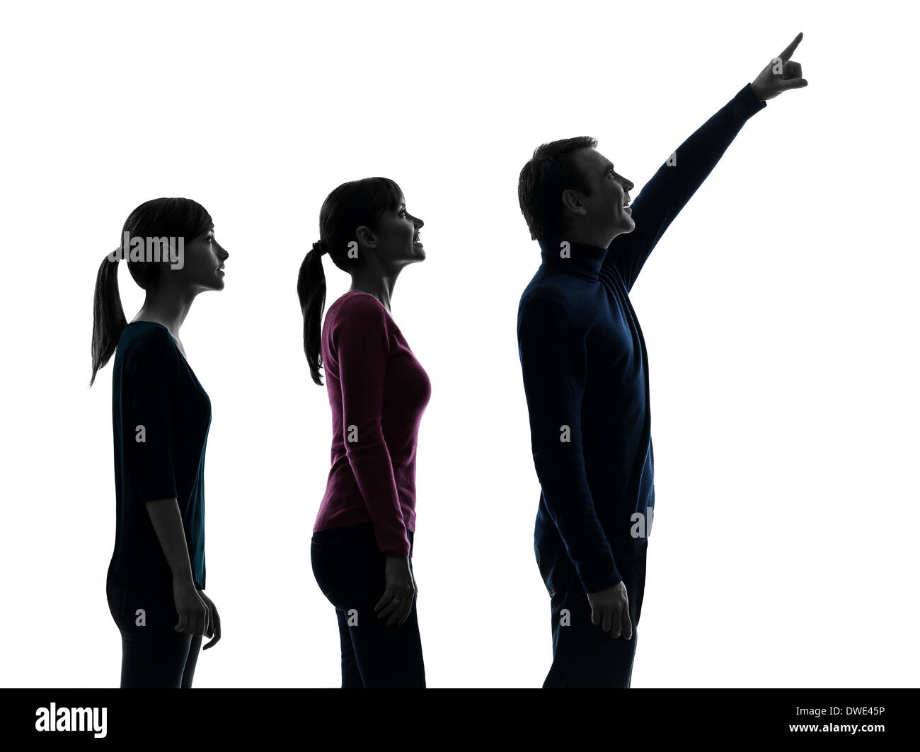 Surprised family Cut Out Stock Images & Pictures - Alamy