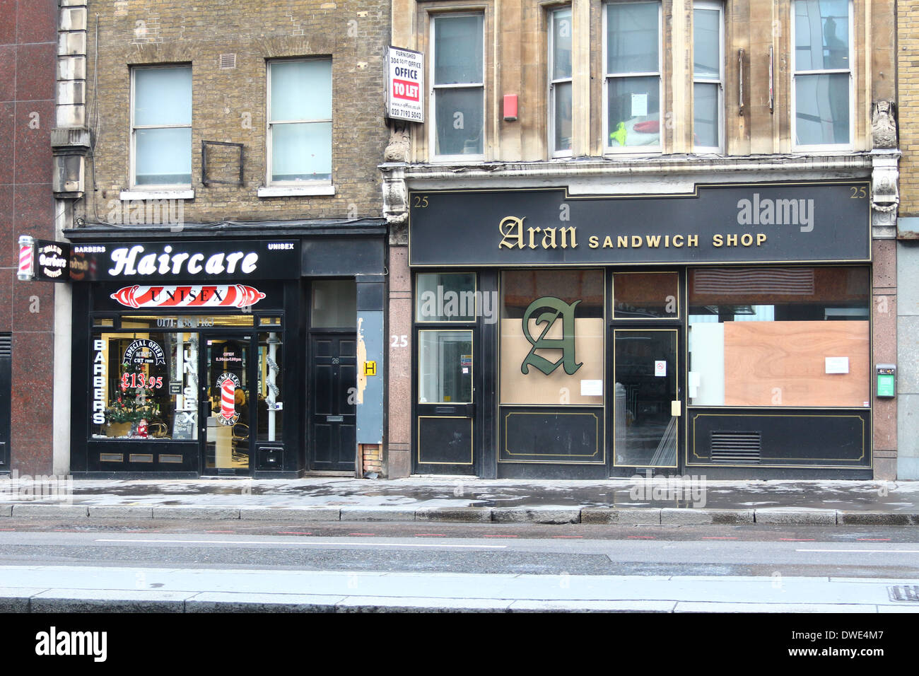 Aran Sandwich cafe in The City of London Stock Photo - Alamy