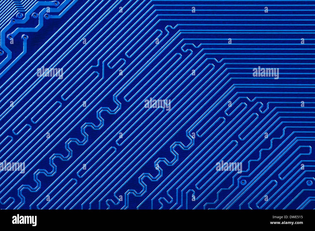 Blue electronic circuit board Stock Photo - Alamy