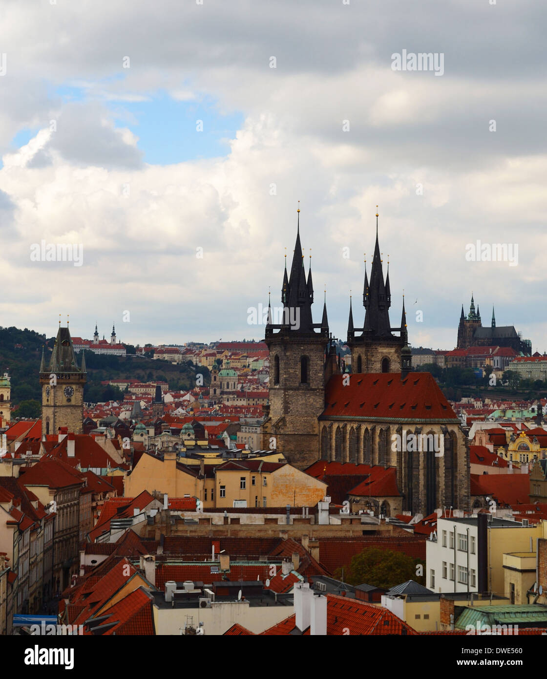 Prague aerial hi-res stock photography and images - Alamy
