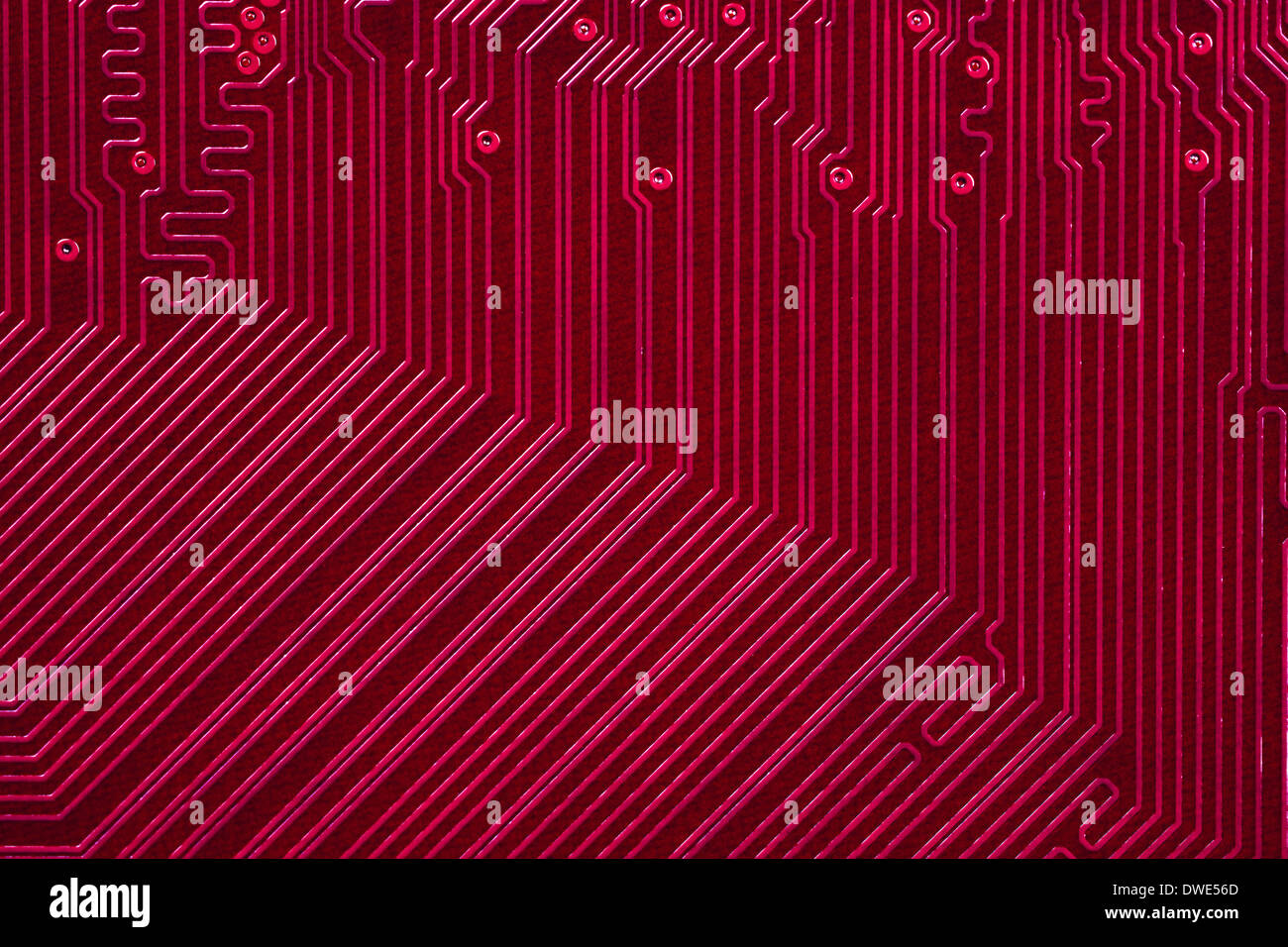 Red electronic circuit board Stock Photo - Alamy