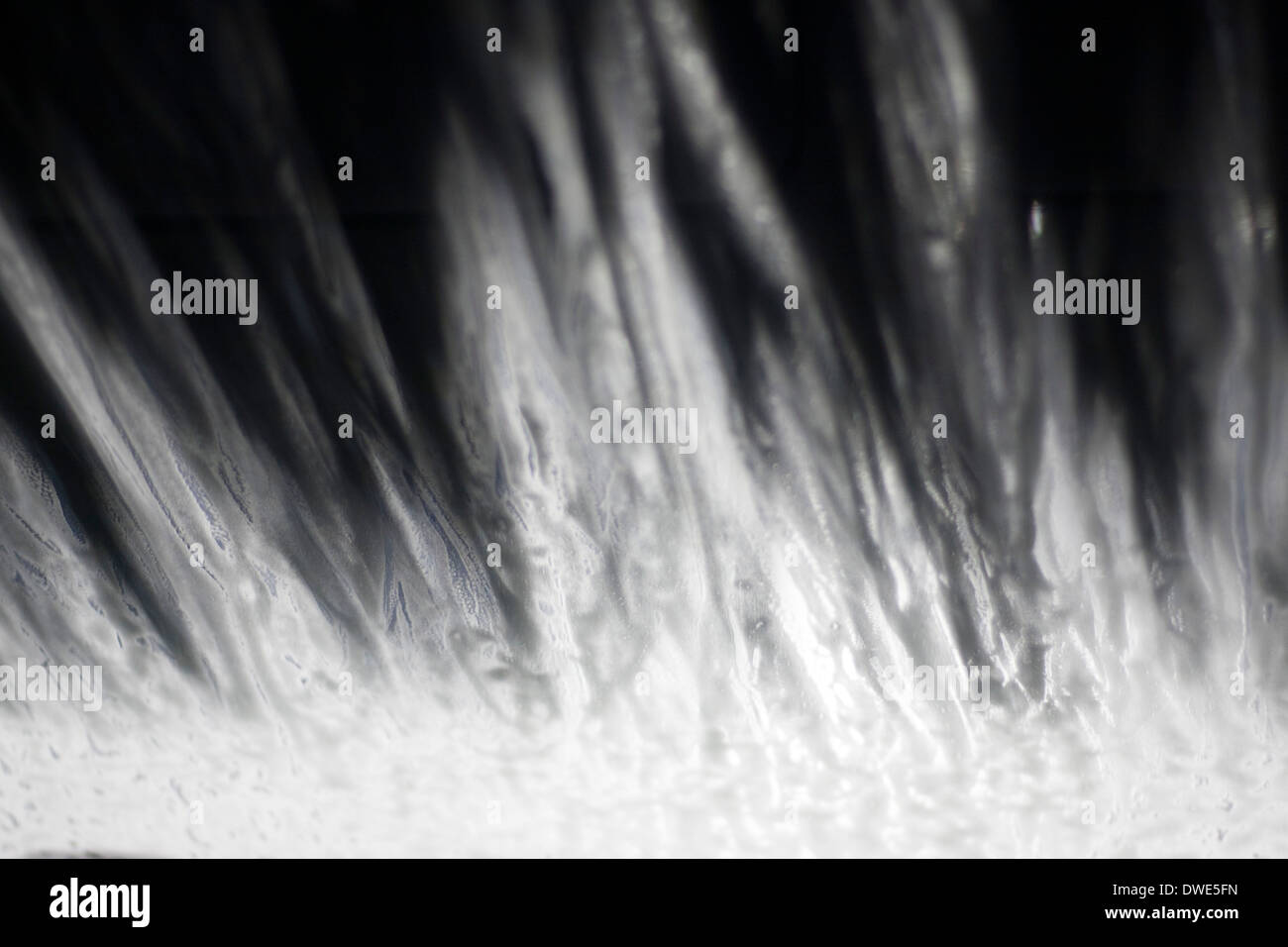 car wash soap streaks on windshield Stock Photo - Alamy