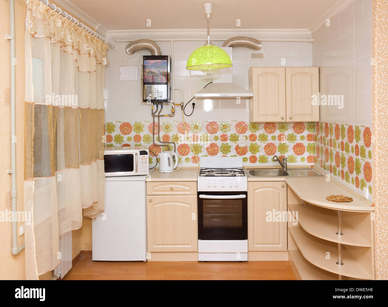 Interior of simple kitchen Stock Photo - Alamy