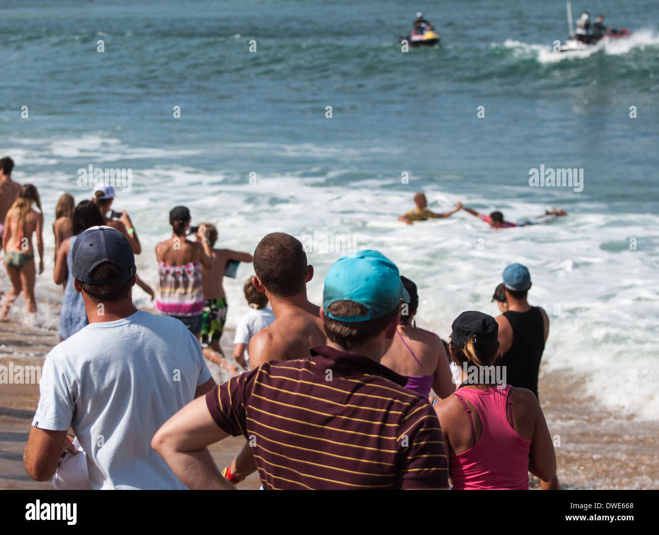 surf carnival Bells Beach Easter spectators watching Kelly Slater the ...