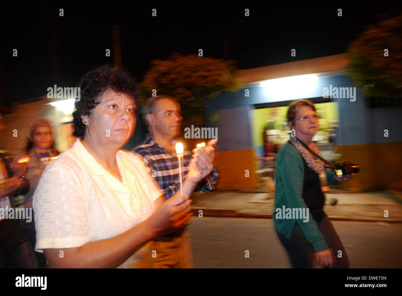 BRAZIL Procession to the Catholic church of São Francisco de Assis ...