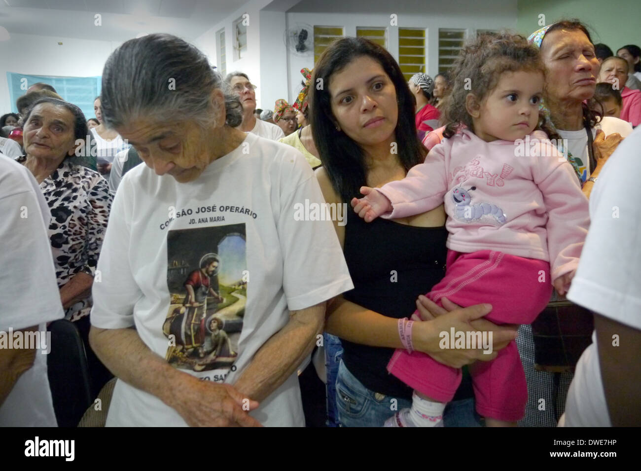 Catholic church of São Francisco de Assis, Afro-Brazilian mass. Sao ...