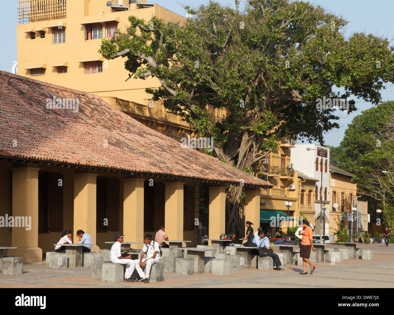 Sri Lanka; Colombo, Fort, Dutch Hospital Stock Photo - Alamy