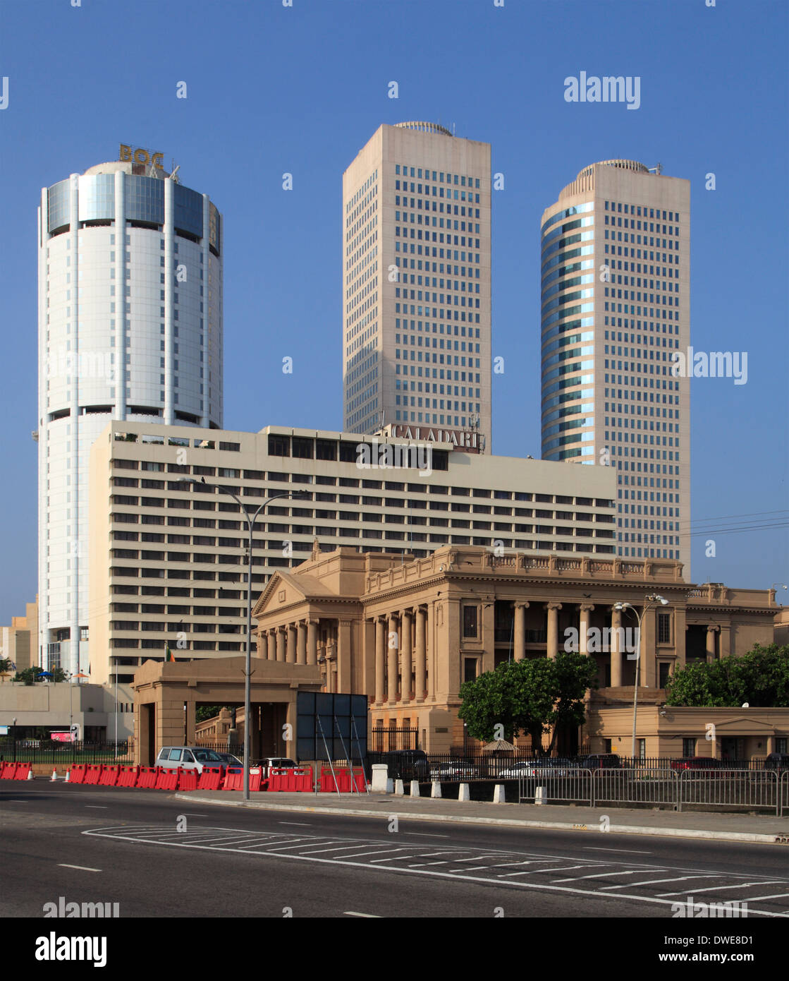 Sri Lanka; Colombo, Fort, skyline, Secretariat Building Stock Photo - Alamy