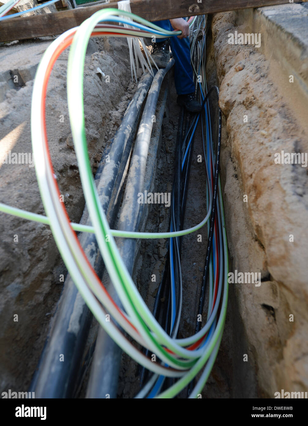 Underground fiber networks hi-res stock photography and images - Alamy