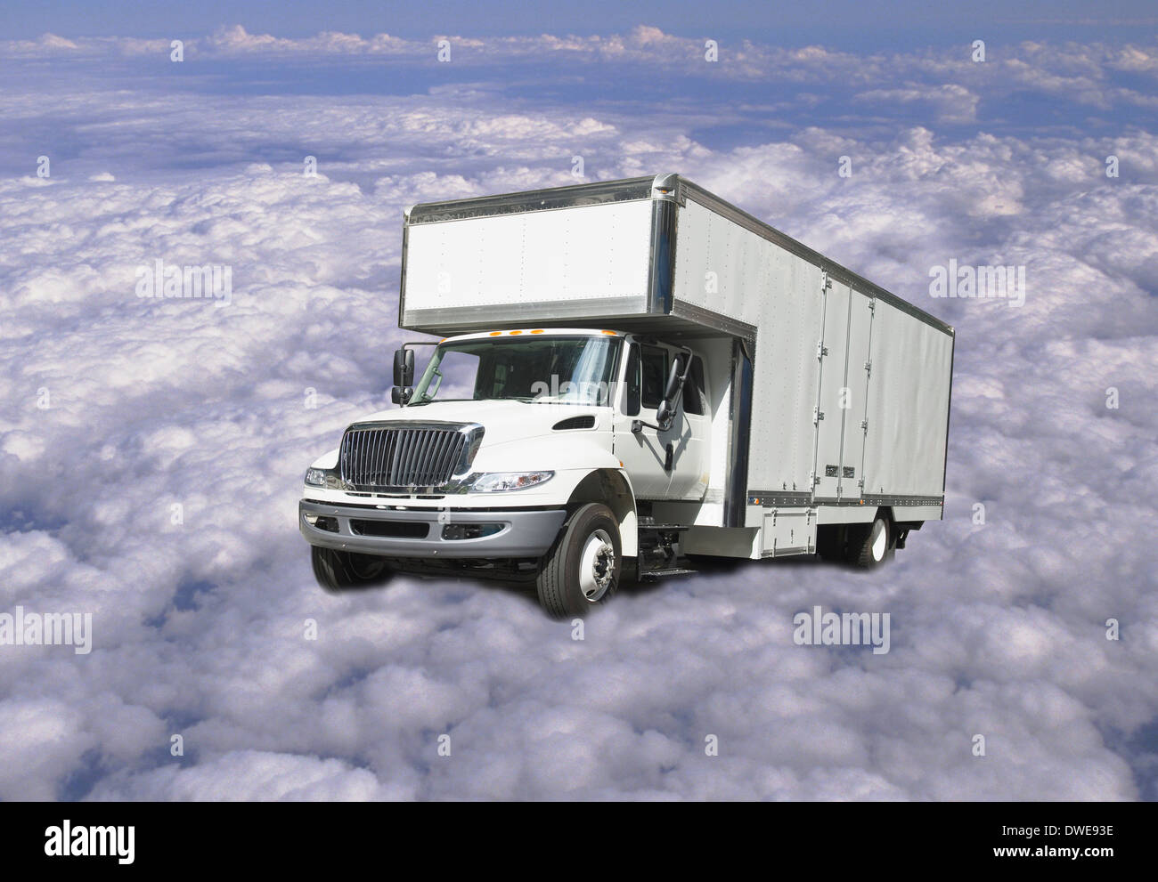 Delivery truck midair airborne hi-res stock photography and images - Alamy