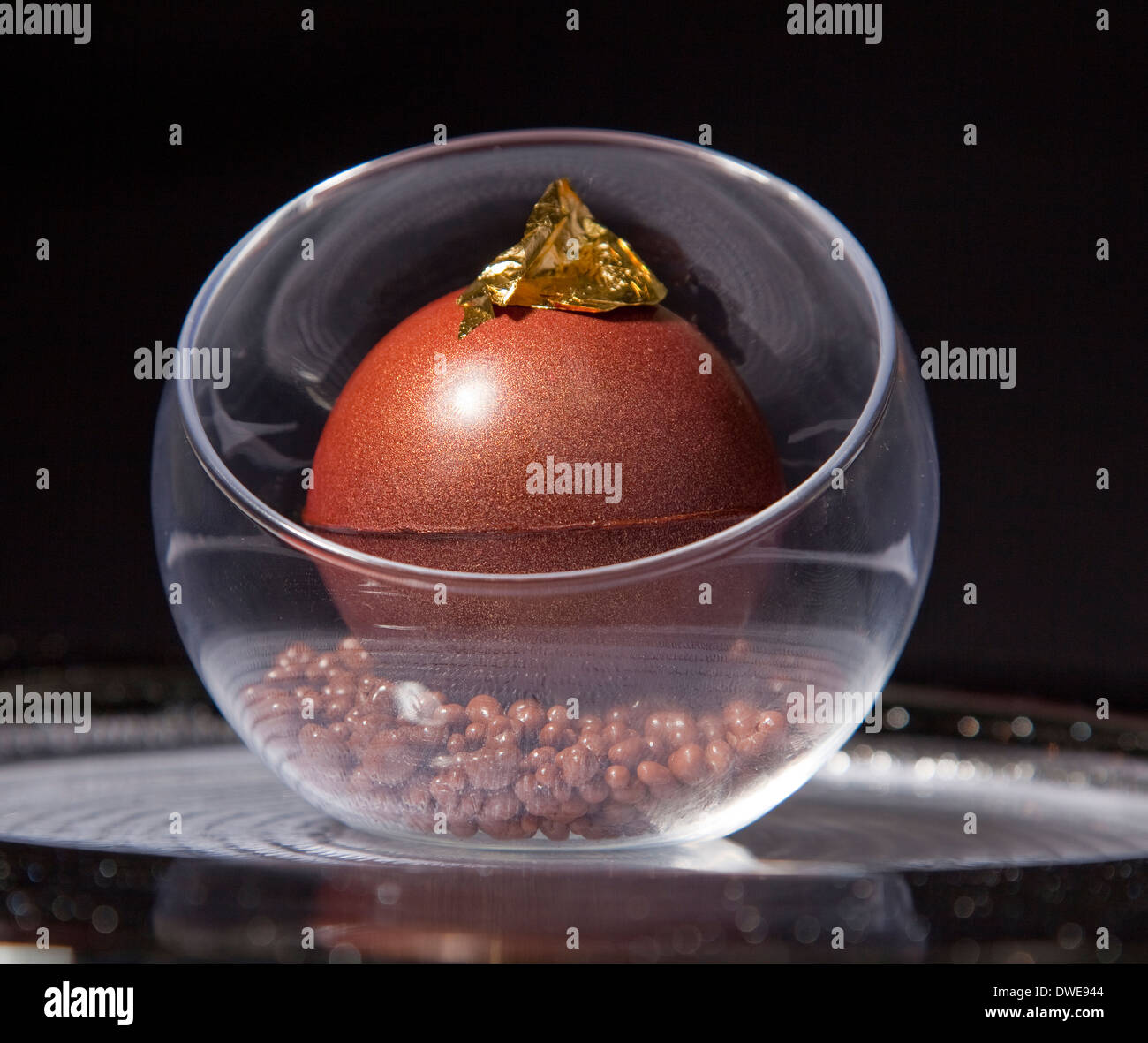 chocolate bombe dessert Stock Photo - Alamy